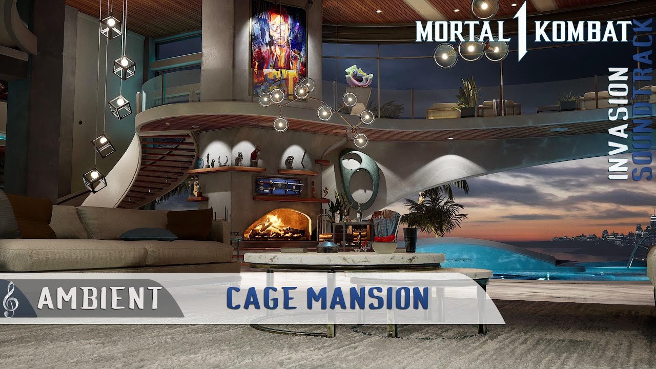 Mortal Kombat 1 ™ : Mesa Ambient Cage Mansion - Relaxing Theme - YouTube