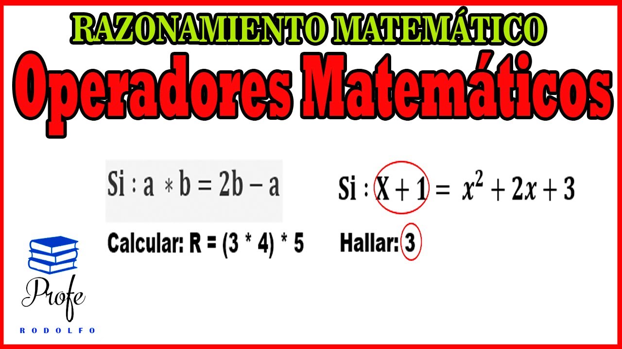 OPERADORES MATEMÁTICOS - YouTube