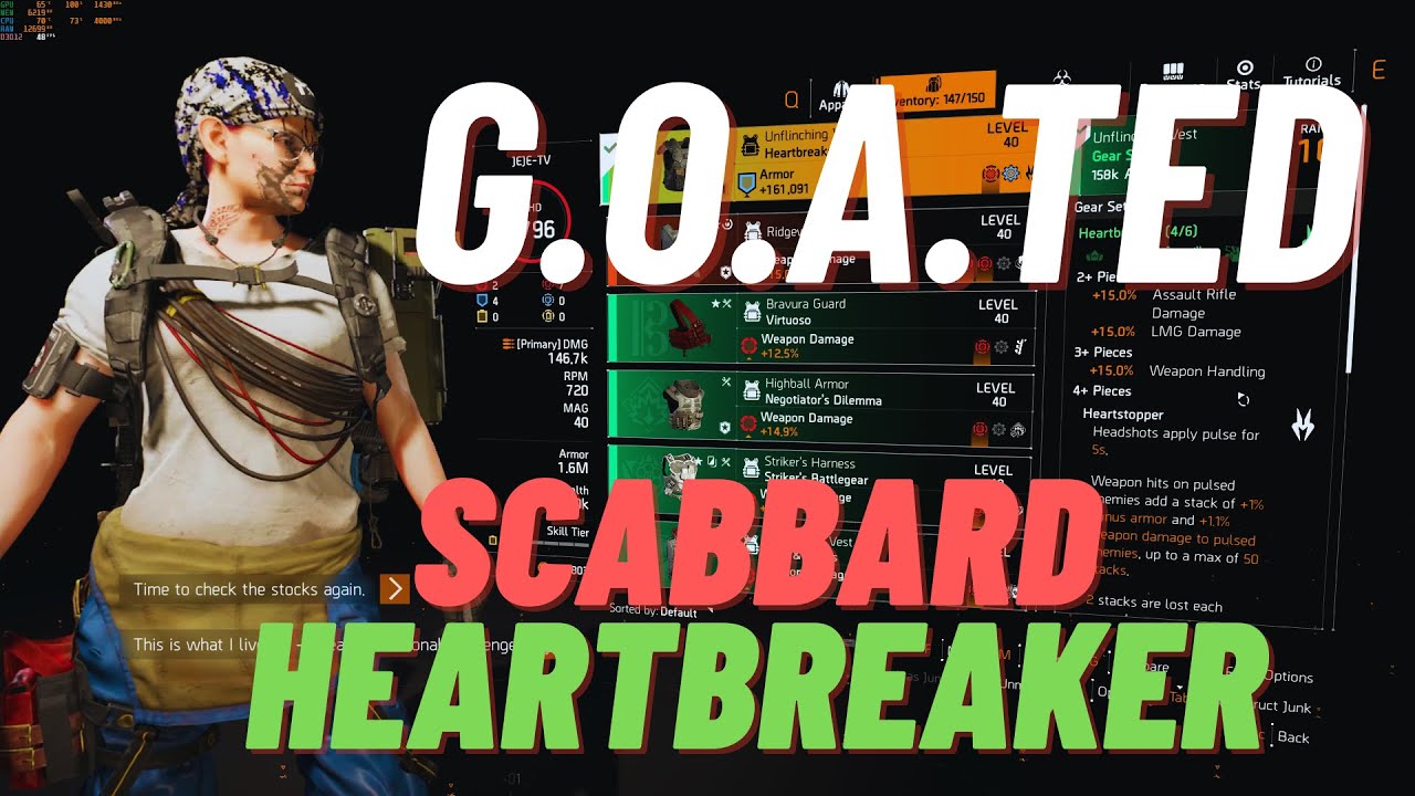 my new best heartbreaker LMG/AR build - the Division 2 - YouTube