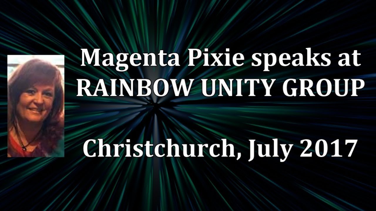 Magenta Pixie speaks at Rainbow Unity Group, July 2017 - YouTube