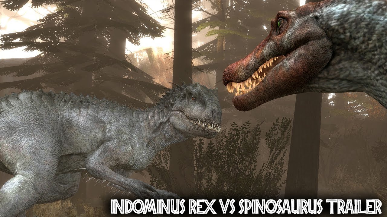 Spinosaurus vs Indominus Rex (Animation Trailer) - YouTube