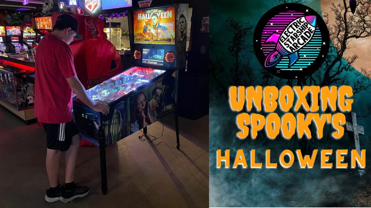 Unboxing Spooky's Halloween pinball machine - YouTube