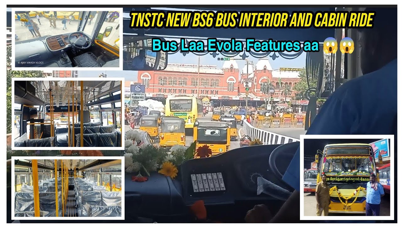 💖💖PART - 2 💥 TNSTC BRAND NEW BS6 BUS 🚌💥 #cabinride #ashoklayland # ...