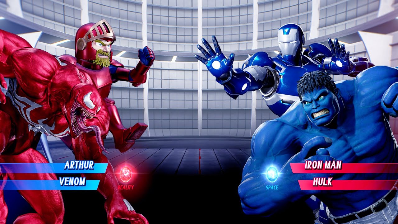 Arthur & Venom vs Ironman & Hulk (Very Hard) - Marvel vs Capcom | 4K ...