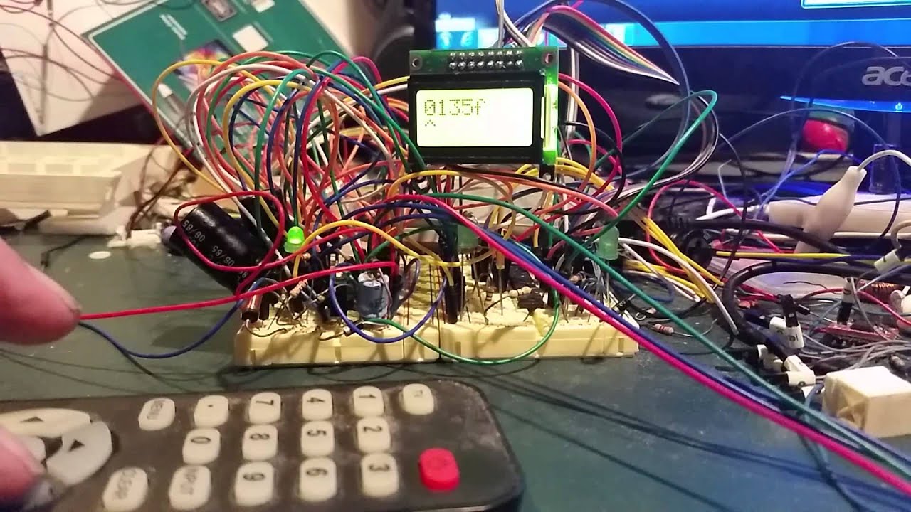 A simple Infrared remote control decoder I made to control a more ...