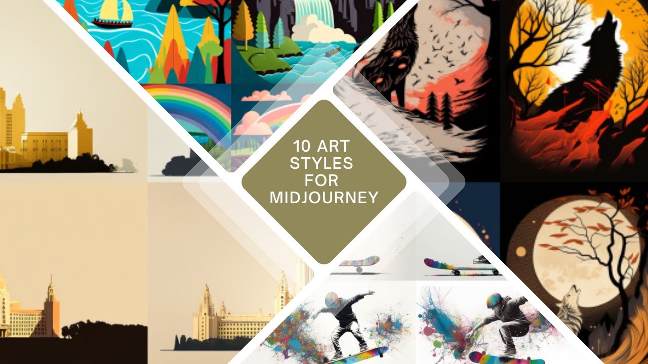 10 Unique Midjourney Art Styles for Your Text to Image Prompting - YouTube