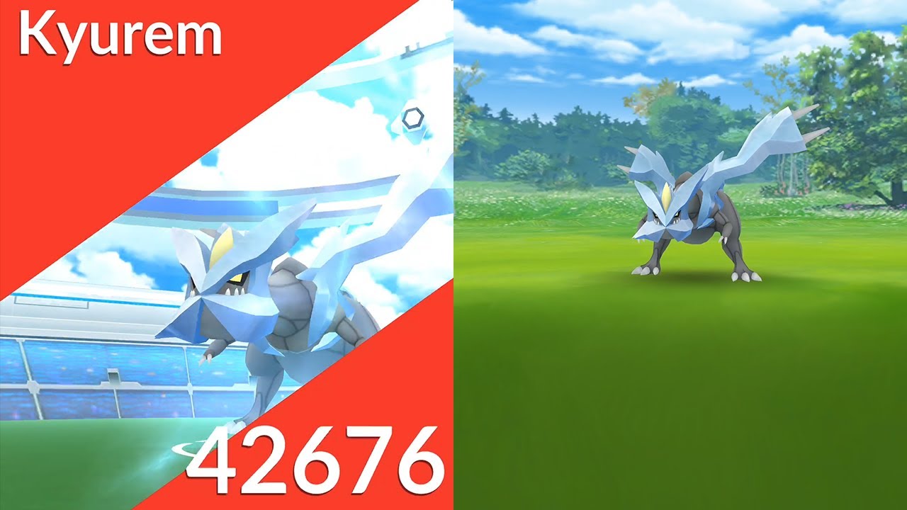 Kyurem legendary raid debuts in Pokemon Go! 1st throw CATCH! - YouTube