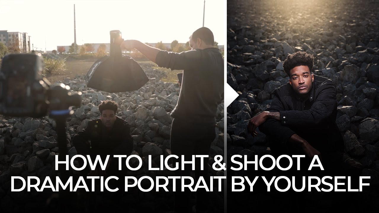 How to Light & Shoot a Dramatic Portrait by Yourself - Full Behind the ...
