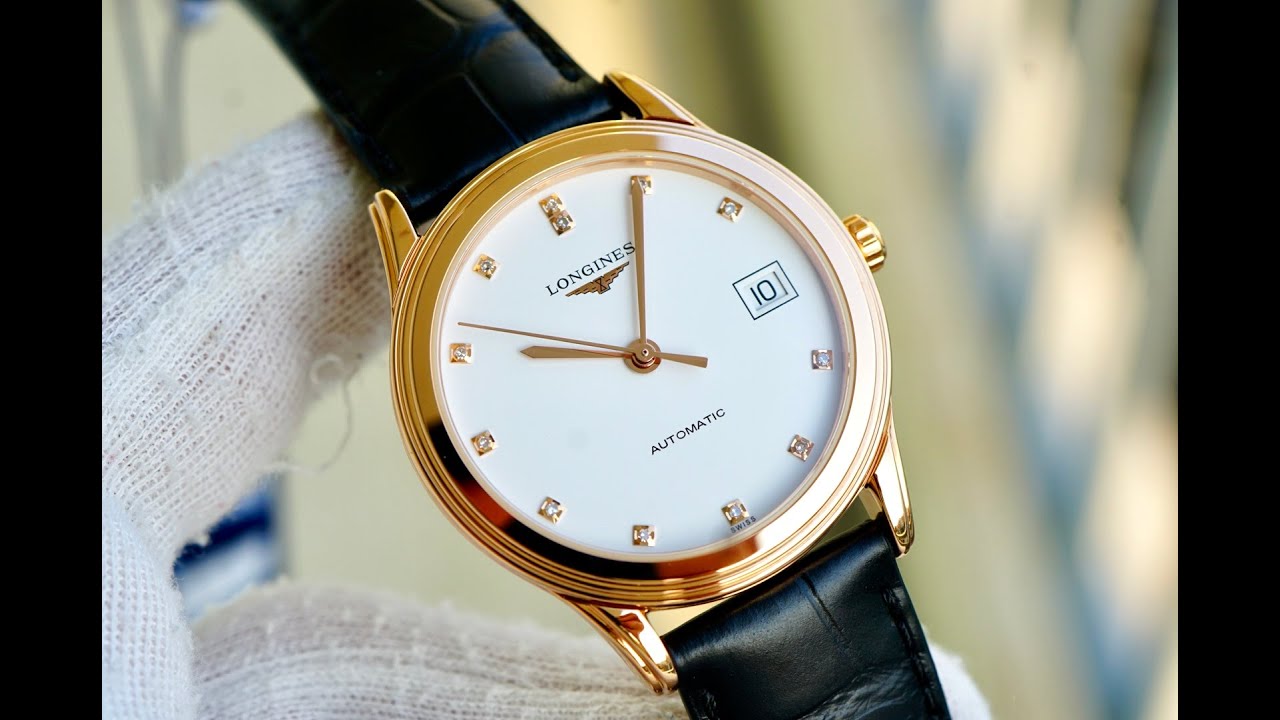 (BDT WATCH) Đồng hồ Longines Flagship Vàng Khối 18K L4.774.8.27.2 ...