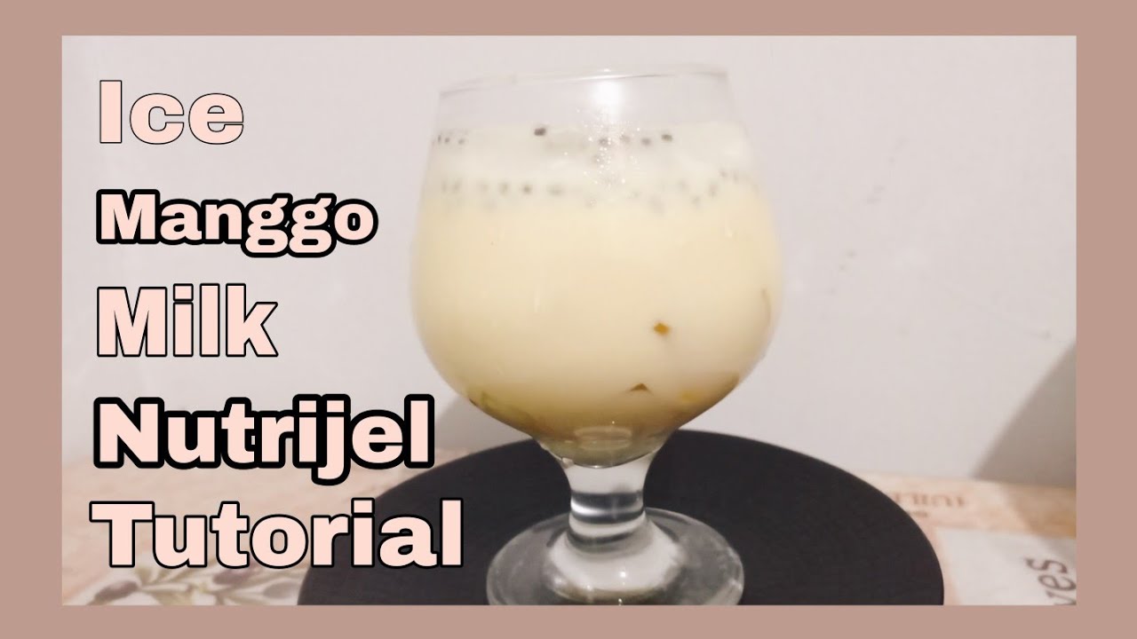 Ice mango milk Nutrijel Coconut - YouTube