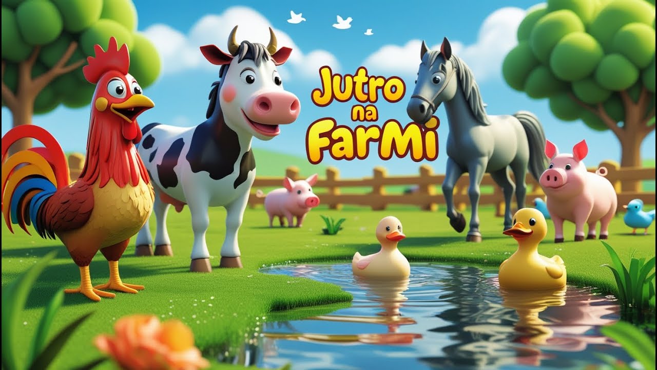 Jutro na farmi 🌞 | Dječja pjesmica o životinjama | Veseli Tonovi - YouTube
