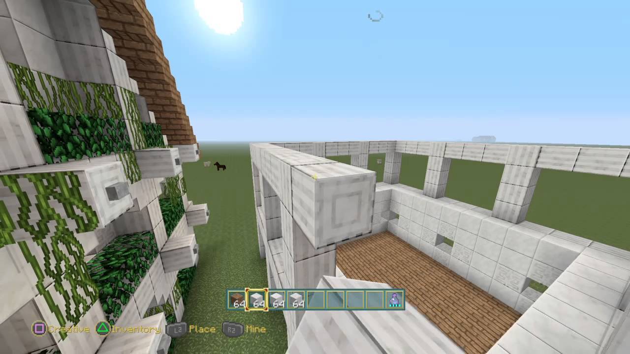 Minecraft: Small Mediterranean/Greek Style House Tutorial (Pt. 1) - YouTube