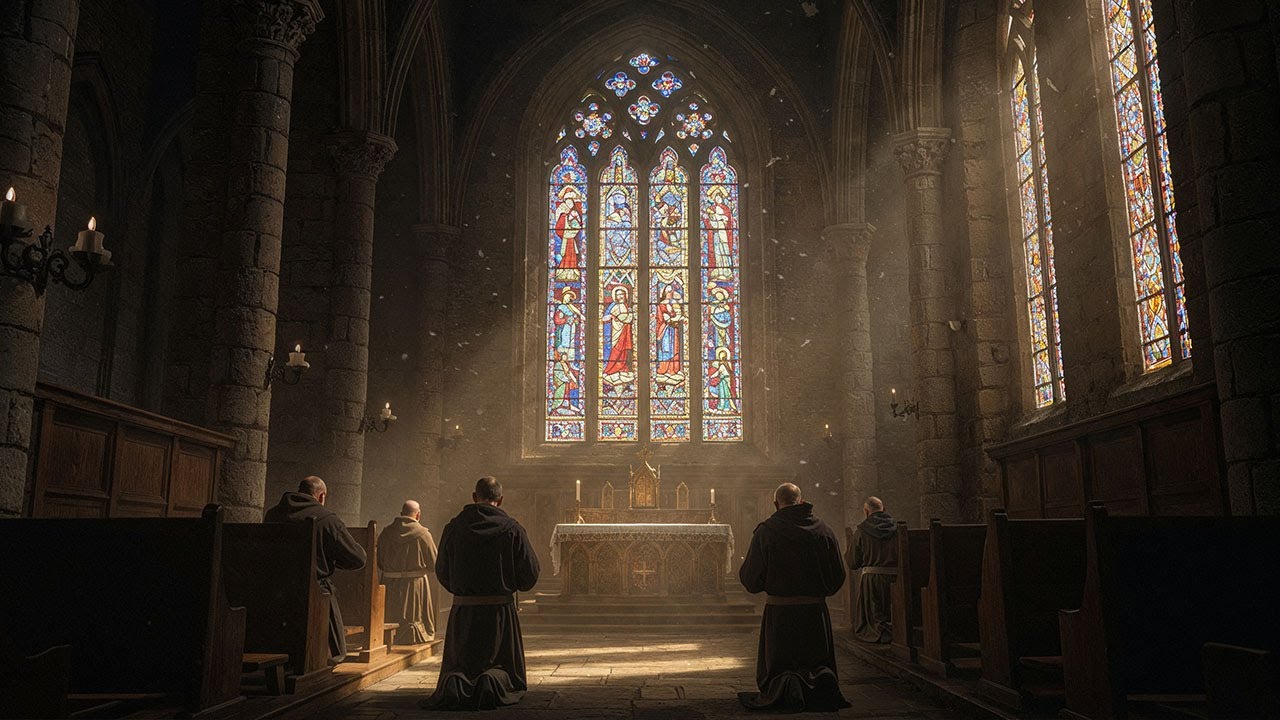 🌙 Silent Monastery Nights – Gregorian Sleep Music for Deep Meditation ...