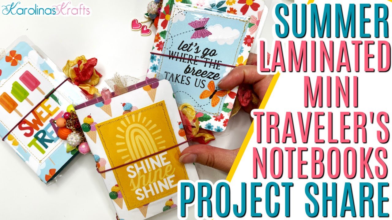 Summer Themed LAMINATED Travelers Notebooks Project Share using Sunny ...