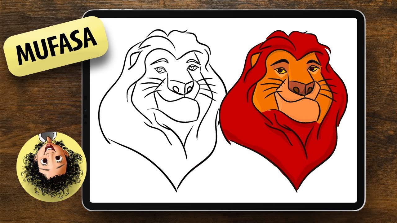 Draw Mufasa | Step-by-Step Lesson - YouTube