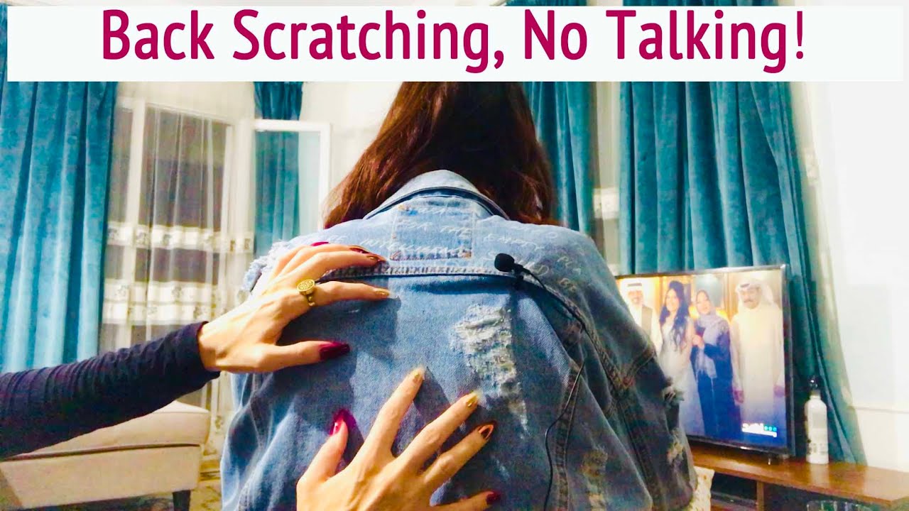 ASMR * Scratching my Friend's Back * Jean Scratching * No Talking ...