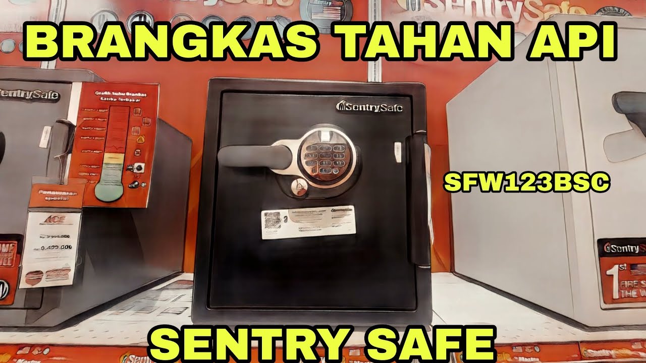 INFO PRODUK BRANGKAS TAHAN API | SENTRY SAFE SFW123BSC - YouTube