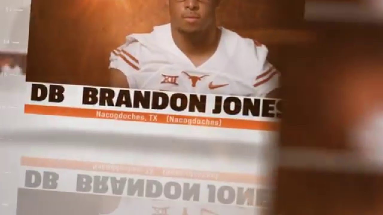 Texas Football 2016 Signing Class: Brandon Jones [Feb. 3, 2016] - YouTube