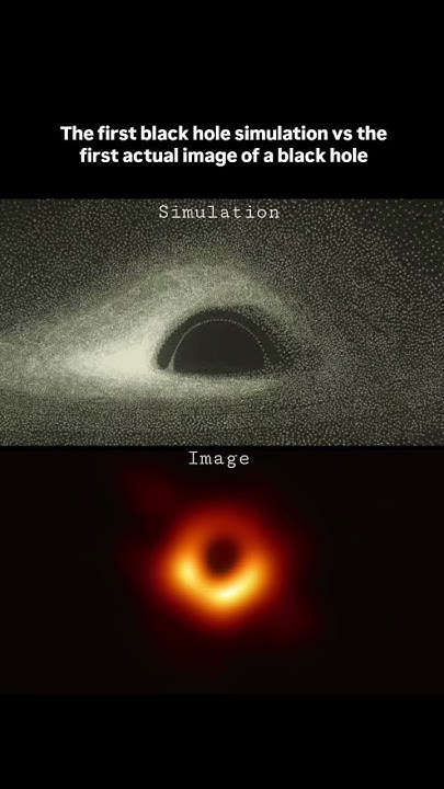 The first-ever black hole simulation vs. the first actual image of a black hole. - YouTube
