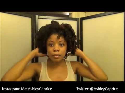 Natural Hair Tutorial: Curly Afro - YouTube