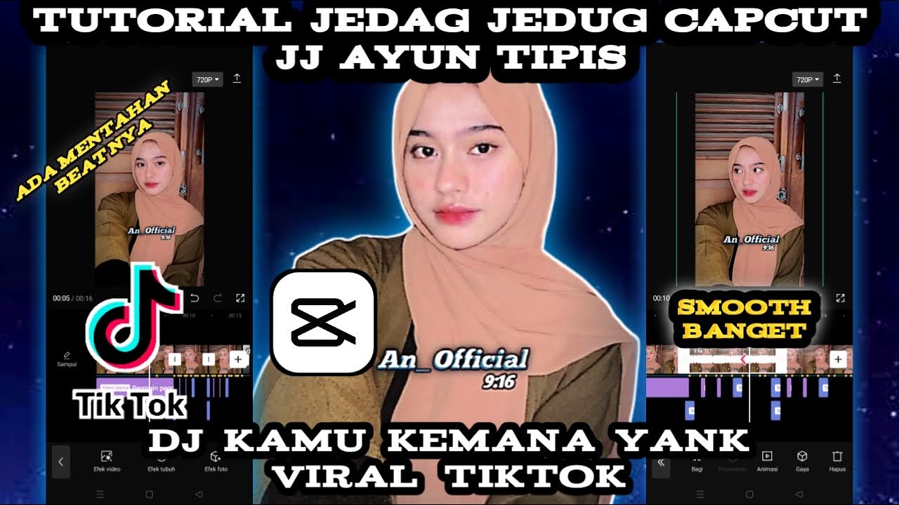 Tutorial Edit Jedag Jedug Capcut JJ Ayun Tipis || Dj Kamu Kemana Yank Viral Tiktok - YouTube