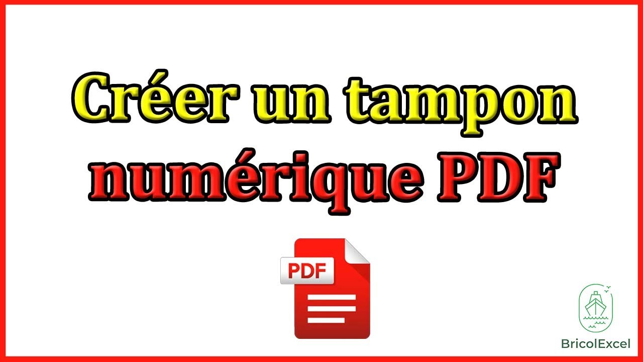 Comment créer un tampon numérique pdf - YouTube