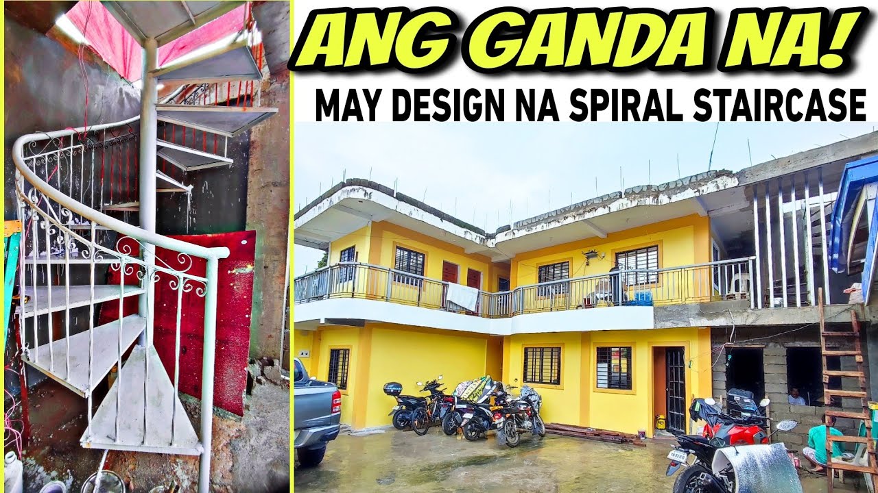 MAY DESIGN NA ANG SPIRAL NA HAGDANAN - YouTube