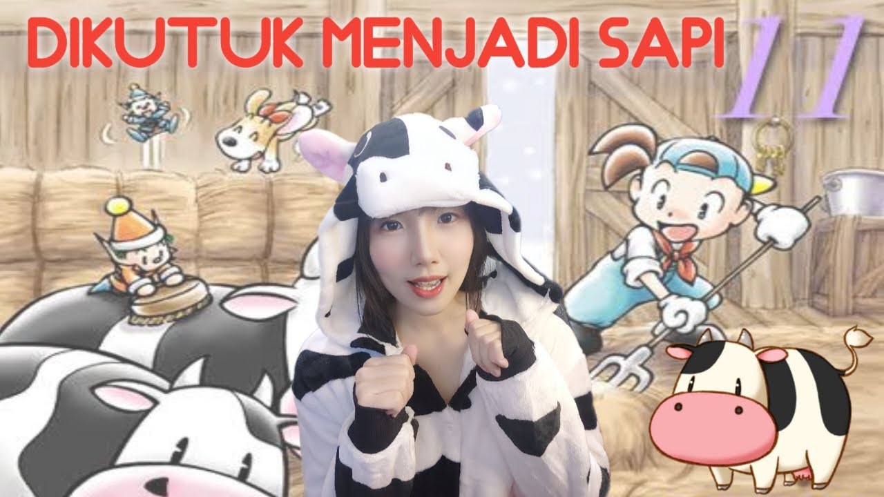 [ DONATHON #11 ] Dikutuk Menjadi Sapi di Harvest Moon Back to Nature - YouTube