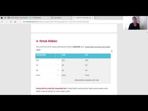 TÜRKÇE SÖZCÜKTE YAPI-1