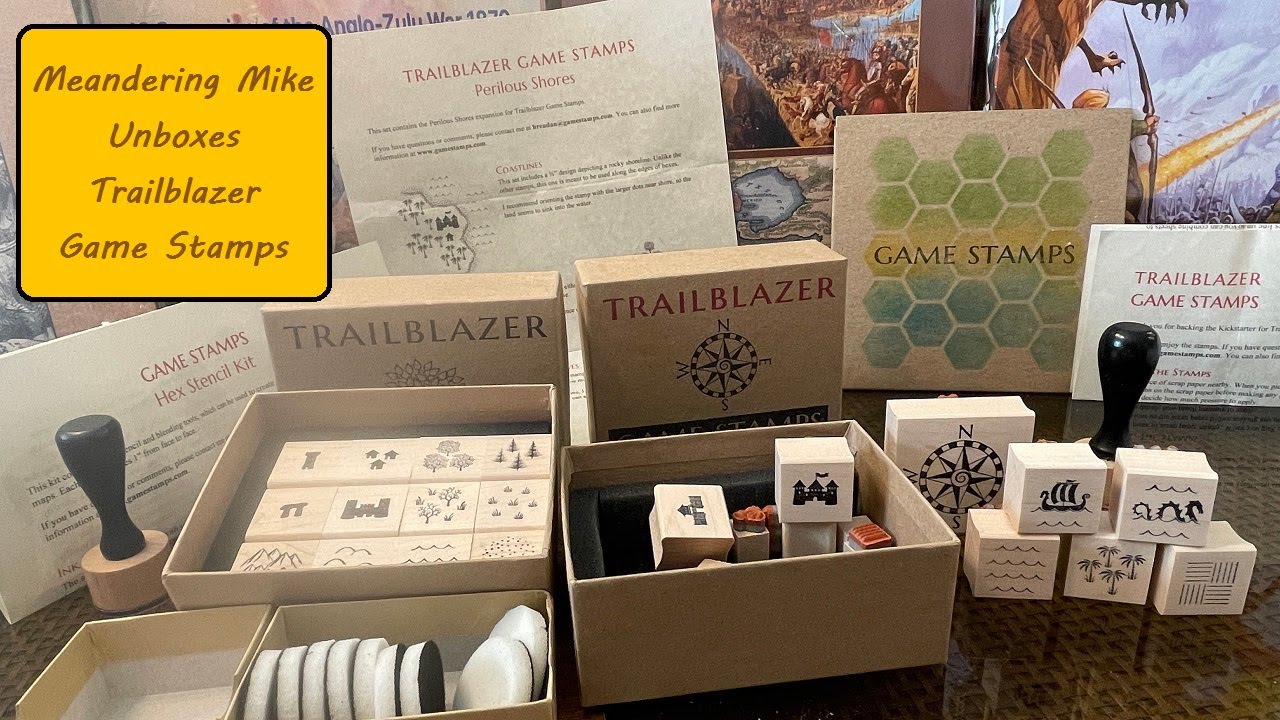 Unboxing Trailblazer Game Stamps for Terrain Mapping - YouTube