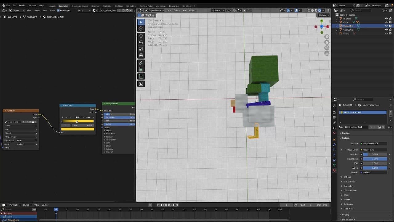 Modeling Chicken Jockey In Blender (Timelapse) - YouTube