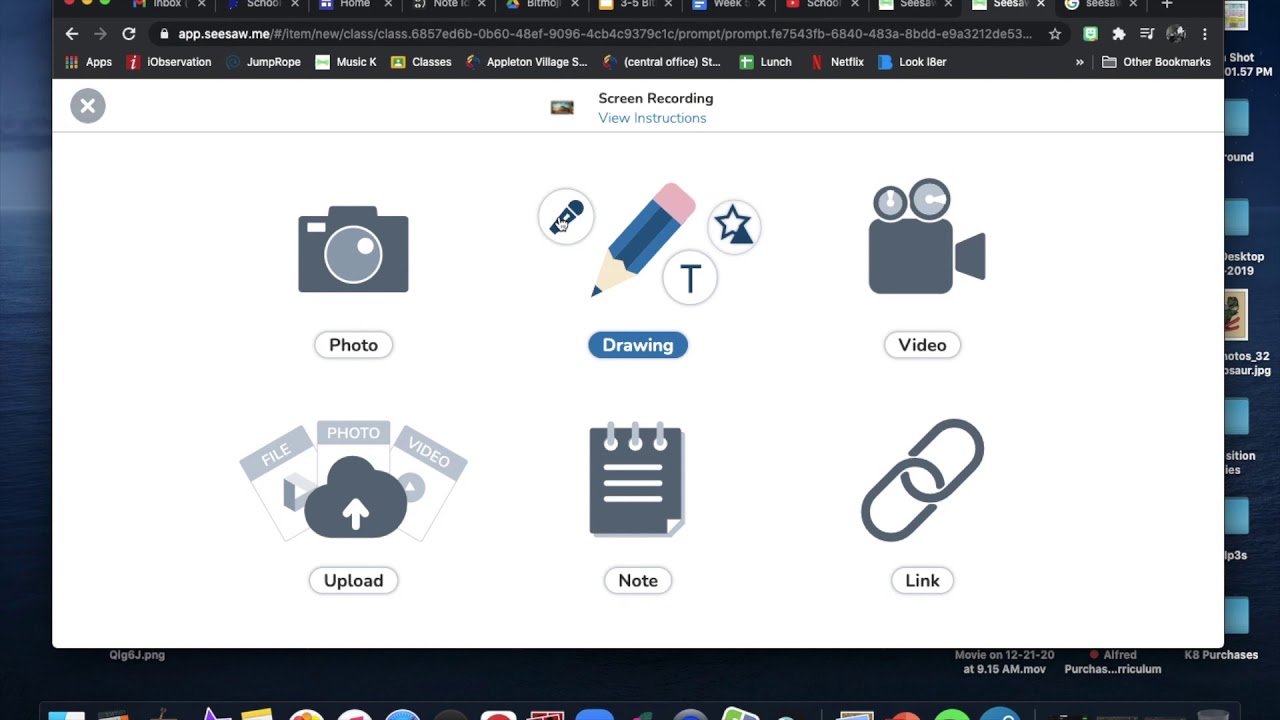 How to upload video as a response on Seesaw - YouTube