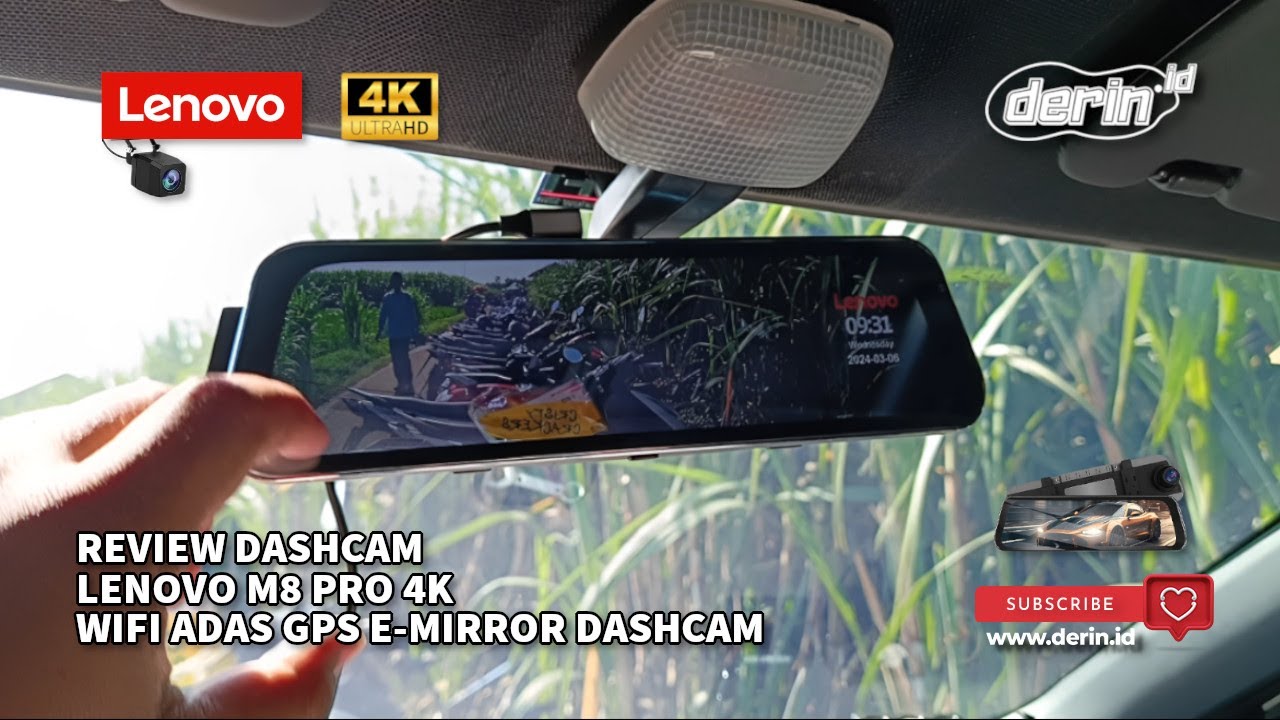 REVIEW LENOVO M8 PRO 4K WIFI ADAS GPS E-MIRROR DASHCAM | KAMERA MOBIL ...