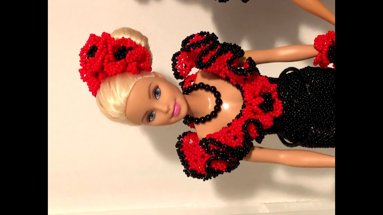Barbie sukienka Flamenco - czesc 1 - YouTube