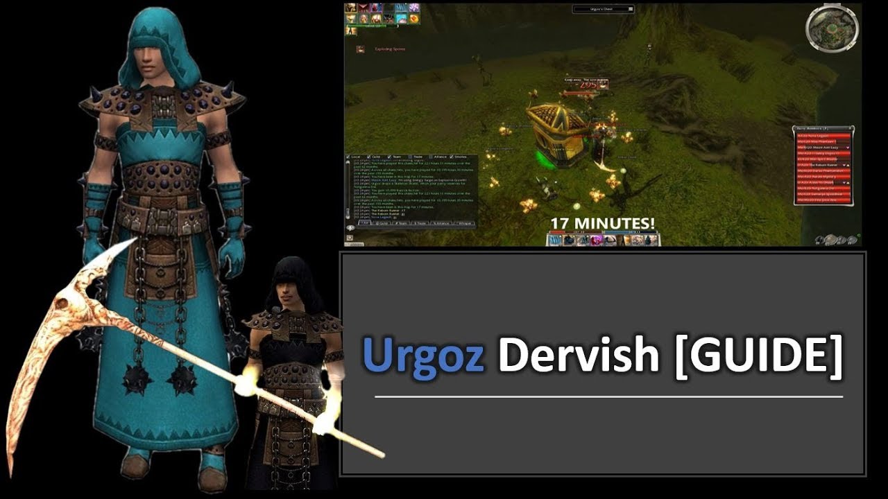 Guild Wars Urgoz Dervish [GUIDE] 17 Minute Casual Urgoz Run - YouTube