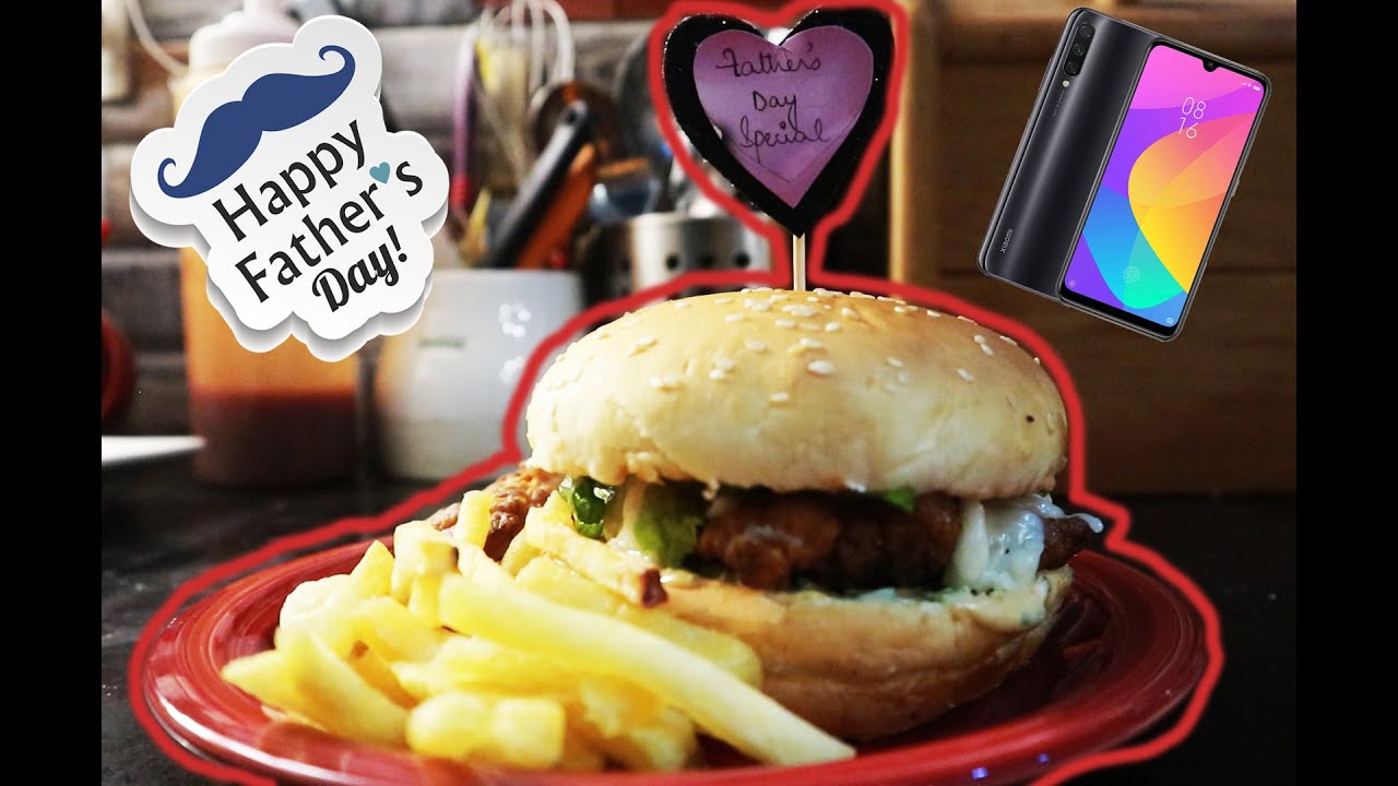 Father's Day Special | Surprise Gift | Homemade Cheesy Zinger | Happy ...