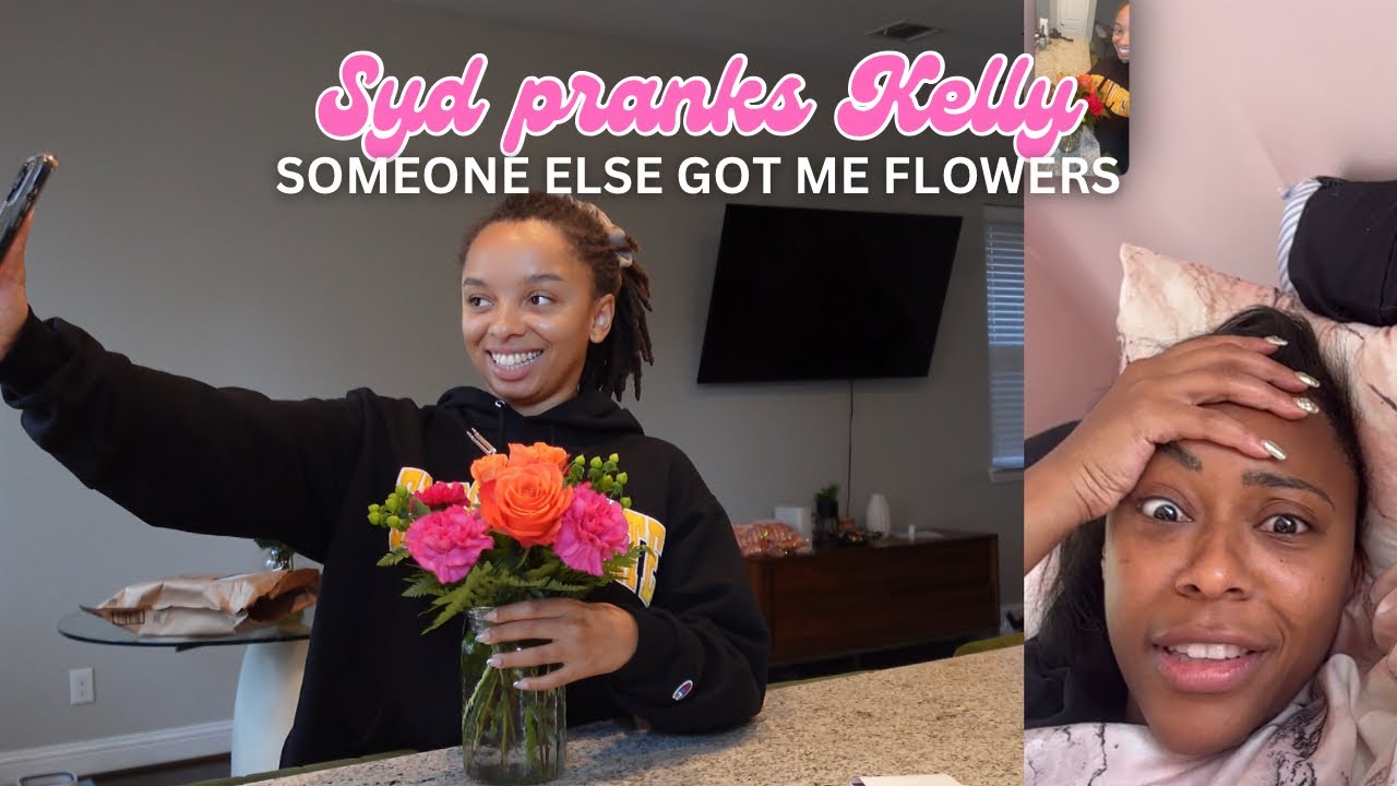 PRANKING MY GIRLFRIEND | WHO GOT ME FLOWERS| WLW| LESBIAN COUPLE| QUEER ...