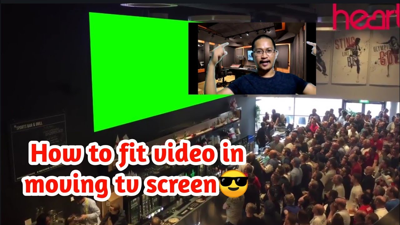 How to fit video in moving tv screen - YouTube