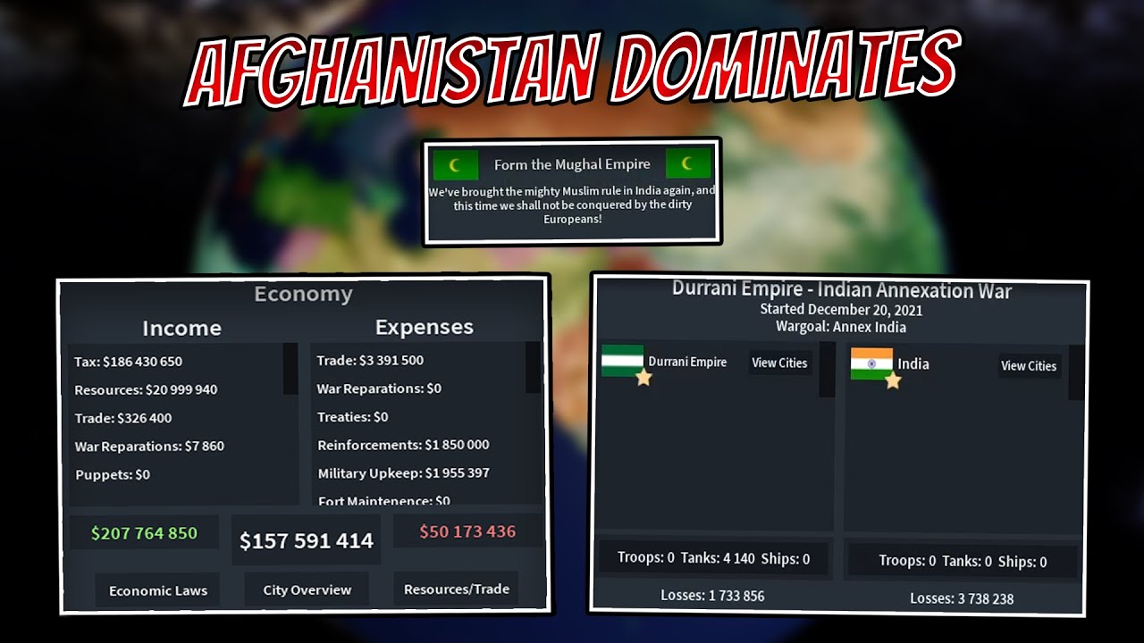 Afghanistan DOMINATES - Roblox Rise of Nations - YouTube