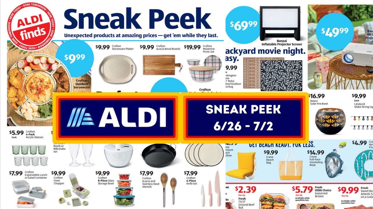 ALDI Sneak Peek Week Of 6/26 to 7/2 Pool/Beach Fun, PicnicFun & the Big ...