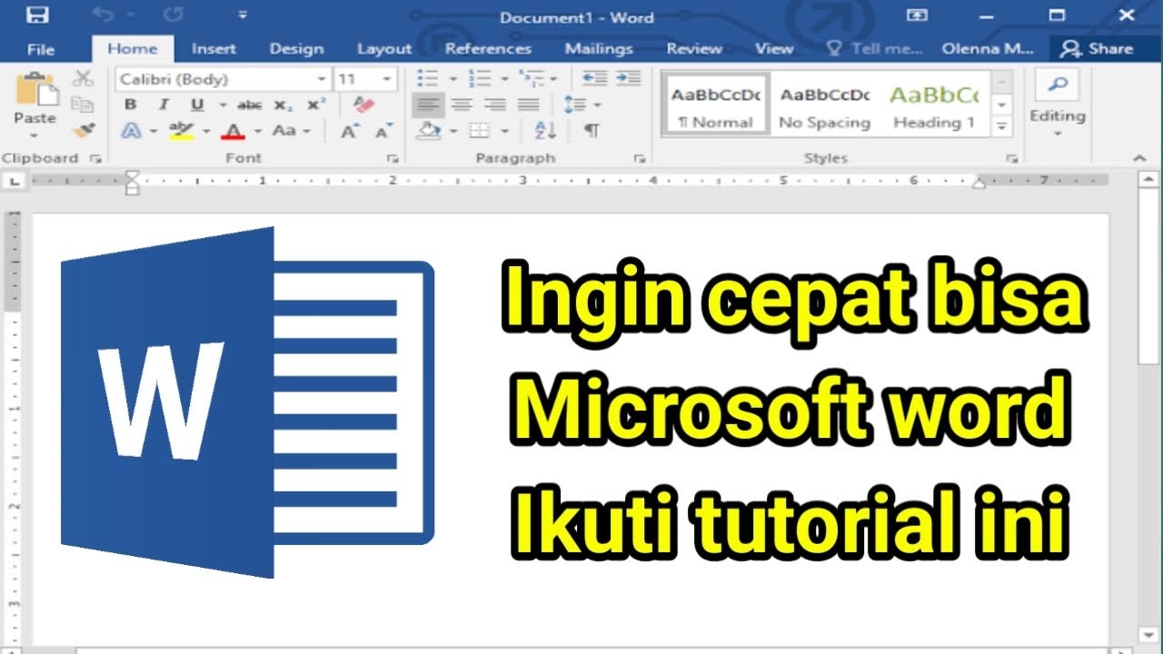 Cara Cepat Belajar Microsoft Word ||Tutorial - YouTube