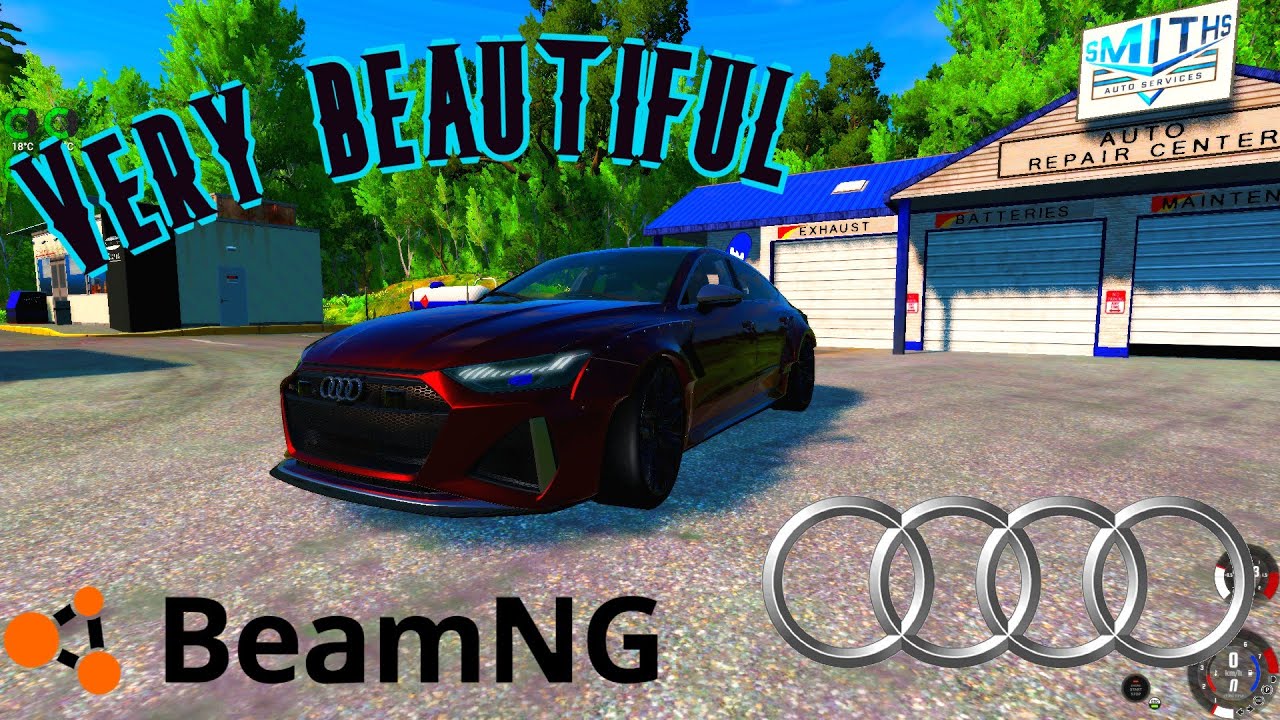 BeamNG | The most beautiful Audi RS7 (605hp) [test drive] - YouTube