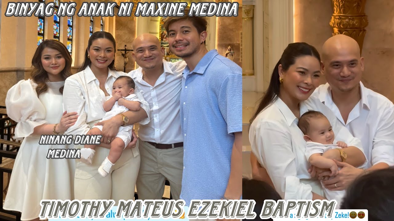 Binyag ng anak ni Maxine Medina at Timmy Llana 🤍 kinuhang ninang si ...