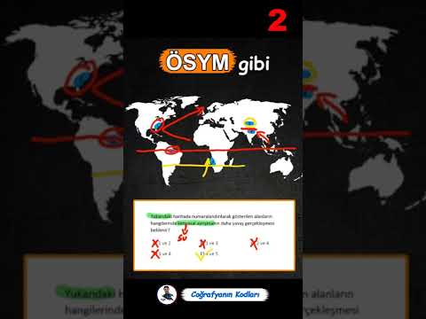 ÖSYM gibi sorular... Dünya Harita Bilgisi Soruları 🌍 Tyt- Ayt