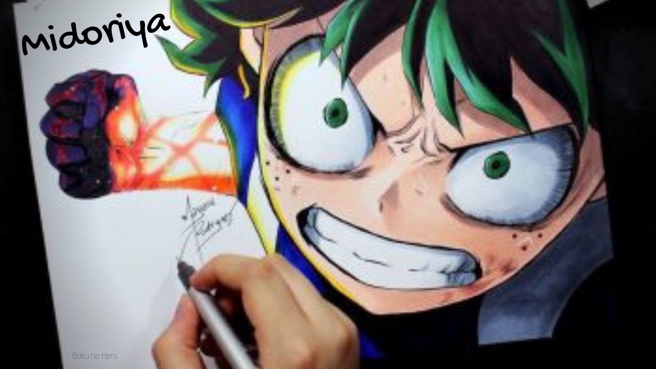 BOKU NO HERO - Midoriya | Speed Drawing."boku no hero - boku no hero ...