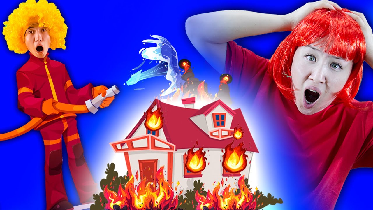 Fire! Help! 🚓Police🚒Firefighters🚑Ambulance Rushing to Help! Children's ...