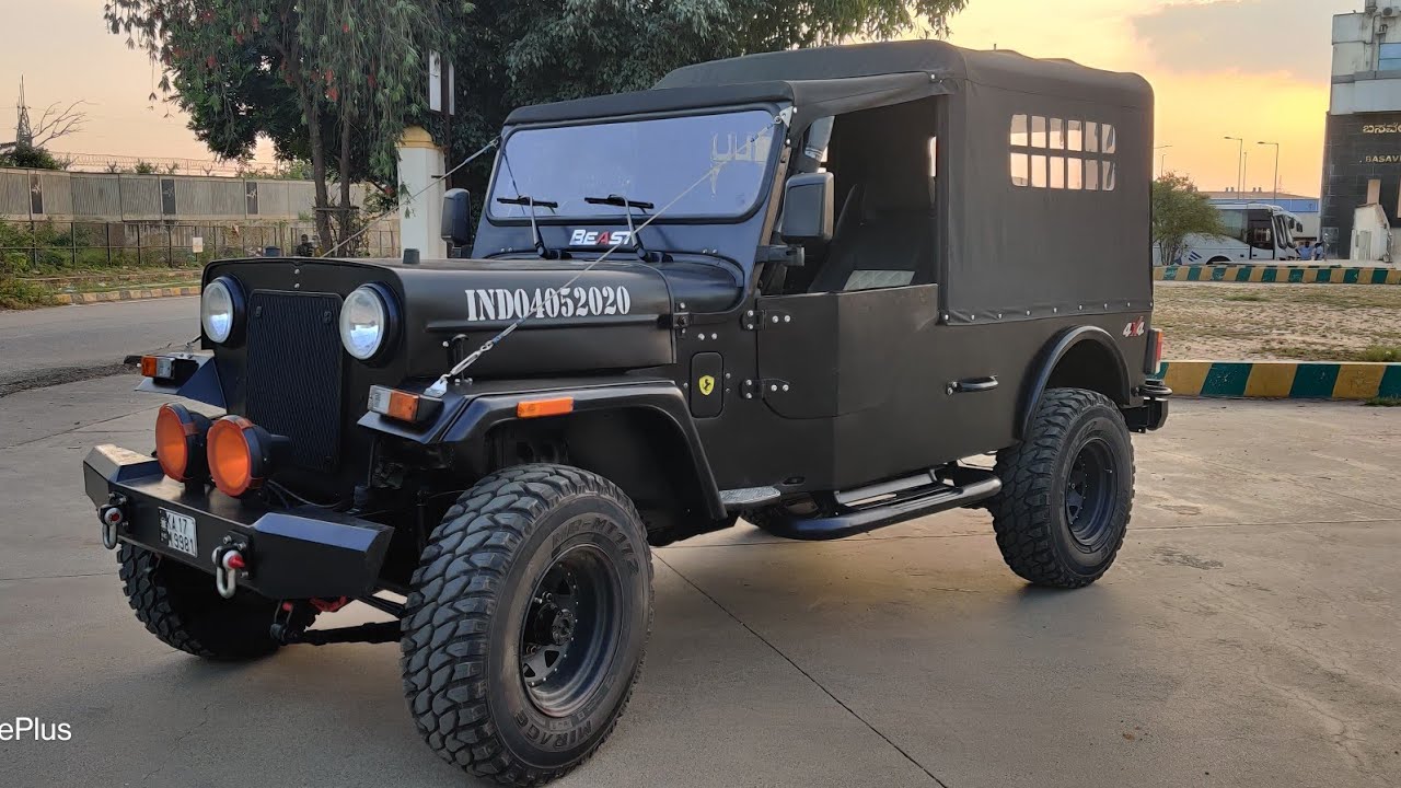 MATBLACK BEAST 1982 #MahindraJeep CJ500 Long Body Modified with ...