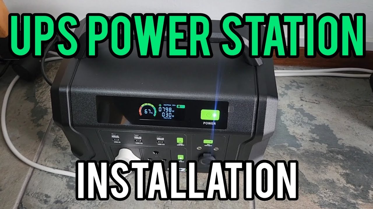 Battery Powered TV and Internet | GIZZU 1kWh UPS Power Station Install ...