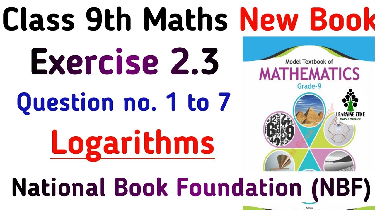 Class 9th Math NBF New Book Notes | Chapter 2 Exercise 2.3 | Federal ...