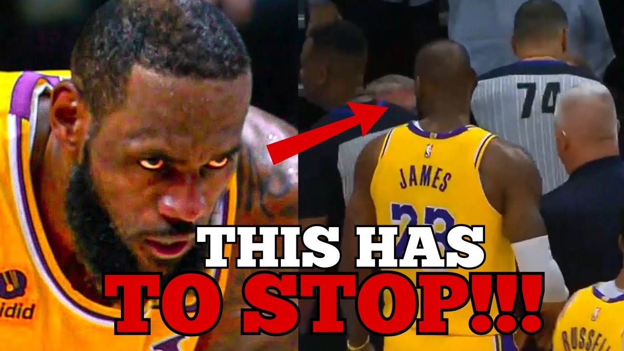 Lebron James NEEDS To STOP Doing This!!! 😡😡😡#lebronjames #lakers # ...
